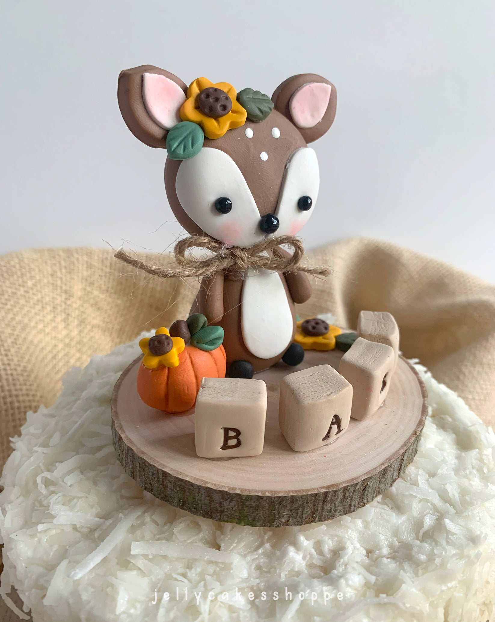 Autumn Woodland Deer Cake Topper for Birthdays and Baby Showers ...
