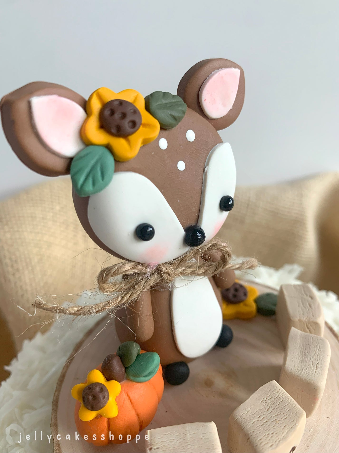 Autumn Woodland Deer Cake Topper for Birthdays and Baby Showers ...