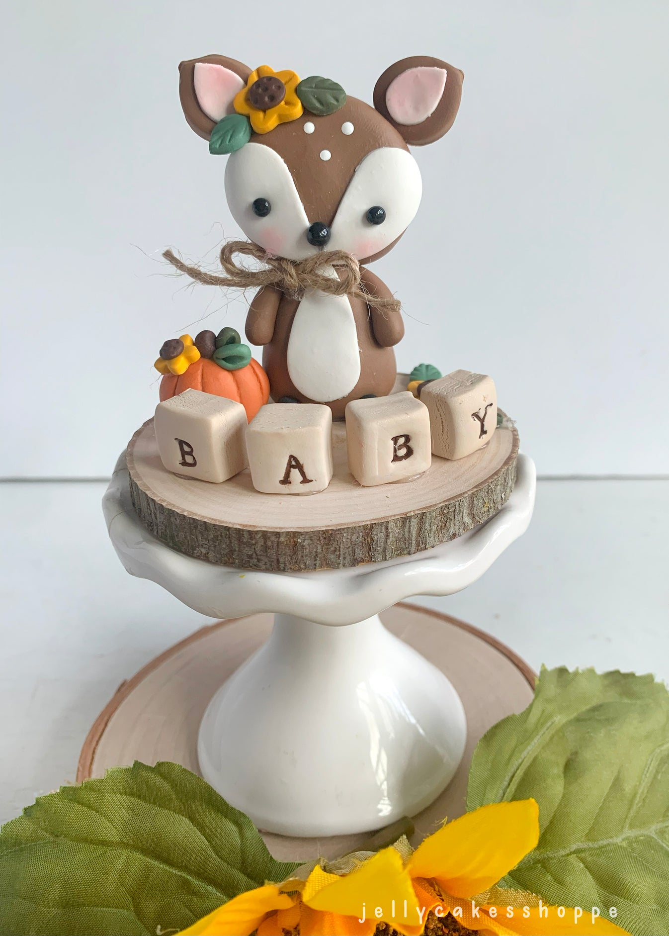 Autumn Woodland Deer Cake Topper for Birthdays and Baby Showers ...