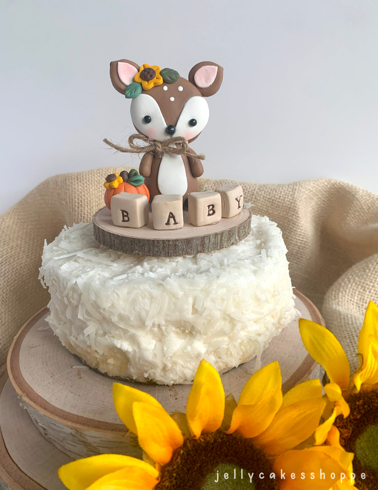 Autumn Woodland Deer Cake Topper for Birthdays and Baby Showers ...