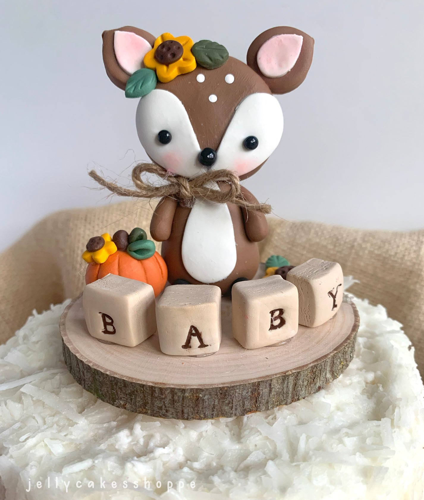 Autumn Woodland Deer Cake Topper for Birthdays and Baby Showers ...