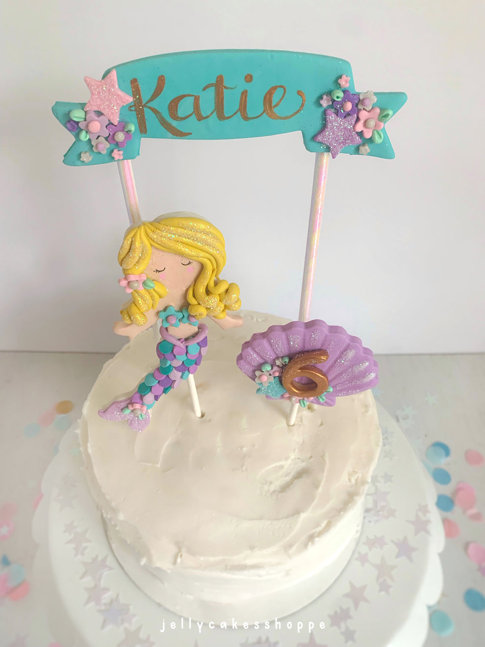 Mermaid Cake Topper, Mermaid Cake Decorations – jellycakesshoppe