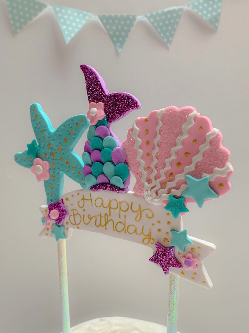 Mermaid Tail Cake Topper – jellycakesshoppe